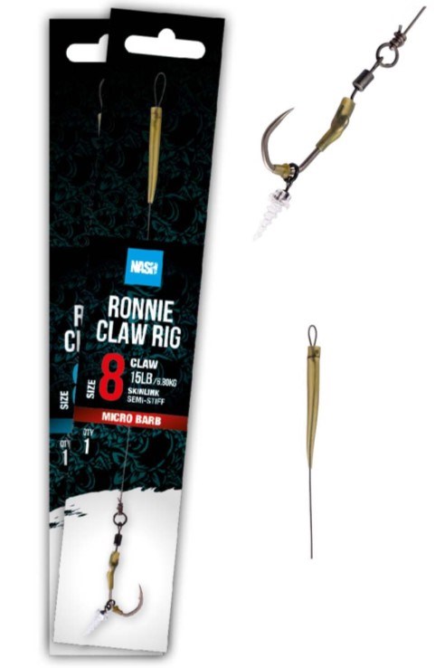 Nash Návazec Ronnie Claw Rig Barbed :: Beastcarp.eu